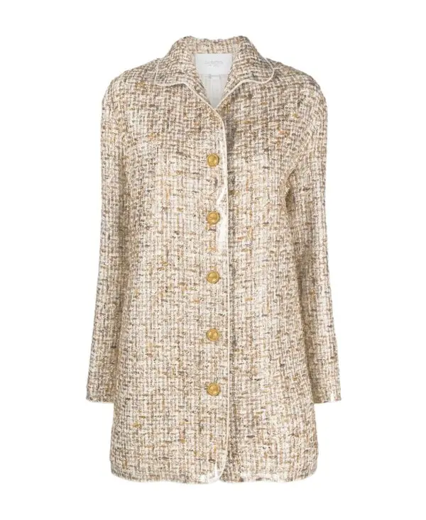 Giambattista Valli Long-sleeved Tweed Coat - No