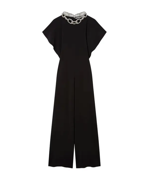 Stella McCartney Embellished Wide-leg Jumpsuit - Black