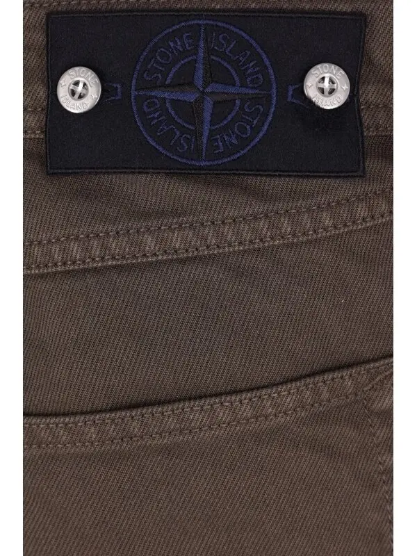 Stone Island Regular Straight Jeans In Bull Denim Cotton