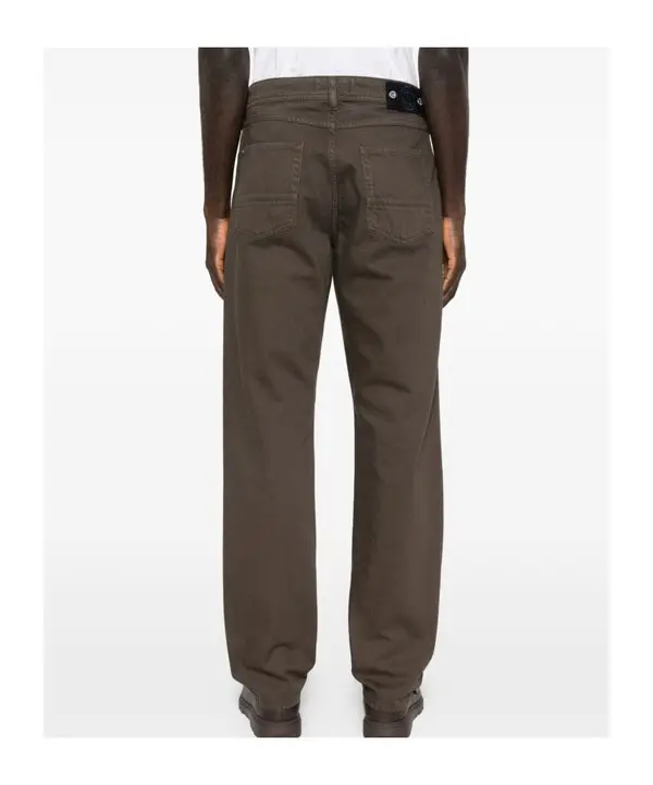 Stone Island Regular Straight Jeans In Bull Denim Cotton
