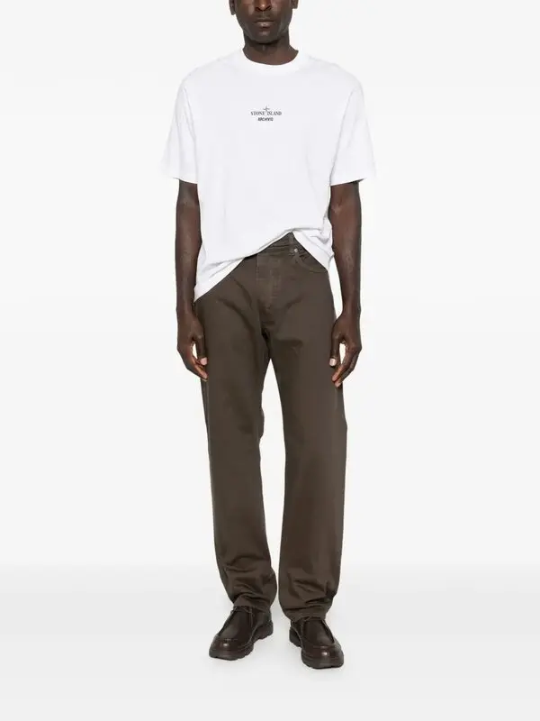 Stone Island Regular Straight Jeans In Bull Denim Cotton