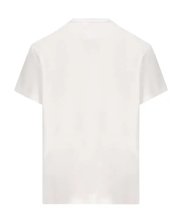 MAISON MARGIELA Logo Embroidered Crewneck T-shirt - No