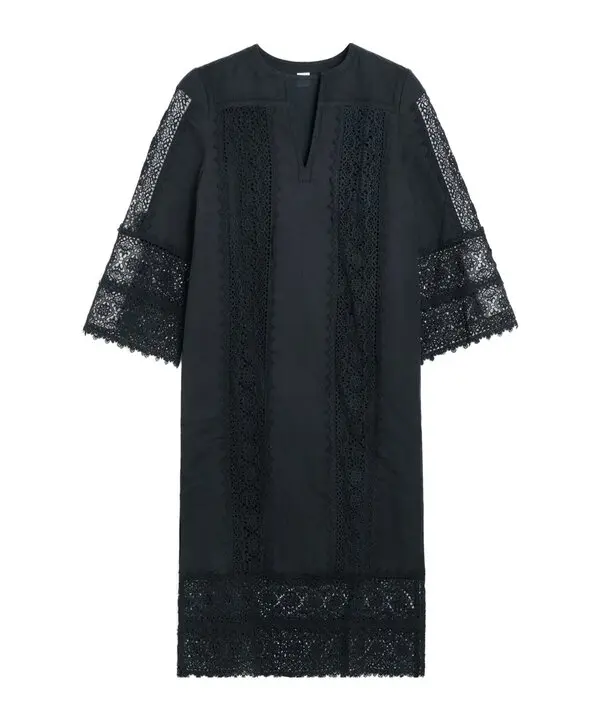 BY MALENE BIRGER Lace-panel Midi Dress