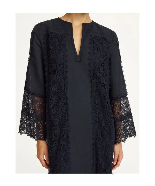 BY MALENE BIRGER Lace-panel Midi Dress