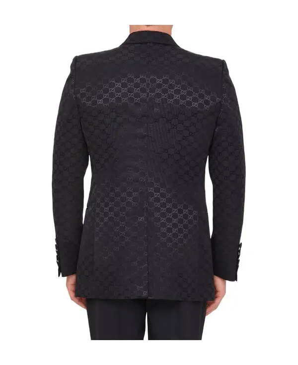 Gucci Gg Cotton Viscose Formal Jacket