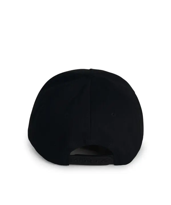Palm Angels Logo Embroidered Baseball Cap - Black