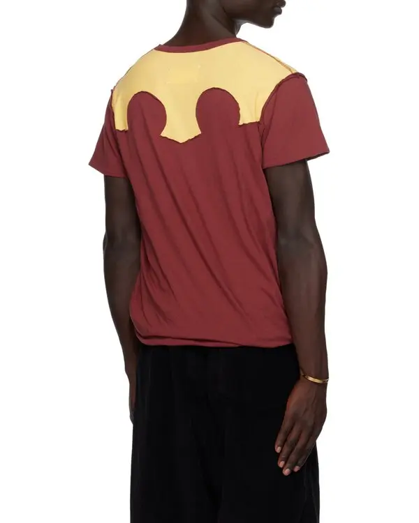 MAISON MARGIELA Distressed Crewneck T-shirt - Red