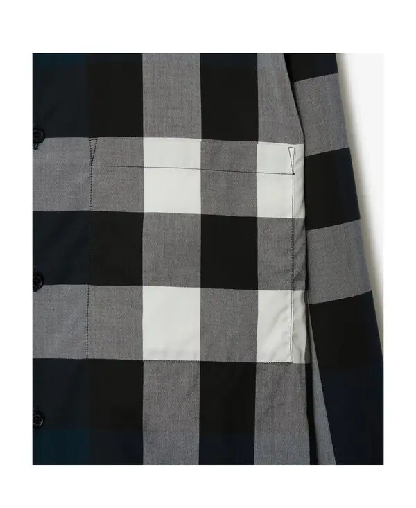 Burberry Checkered Long-sleeved Shirt - Black