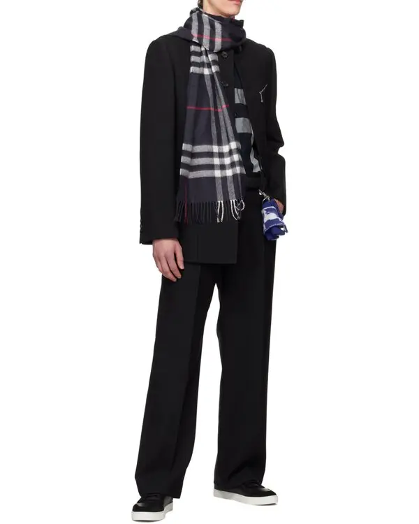 Burberry Checkered Long-sleeved Shirt - Black