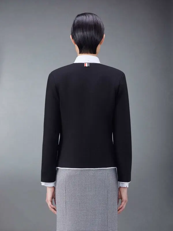 Thom Browne Single Breasted Collarless Jacket