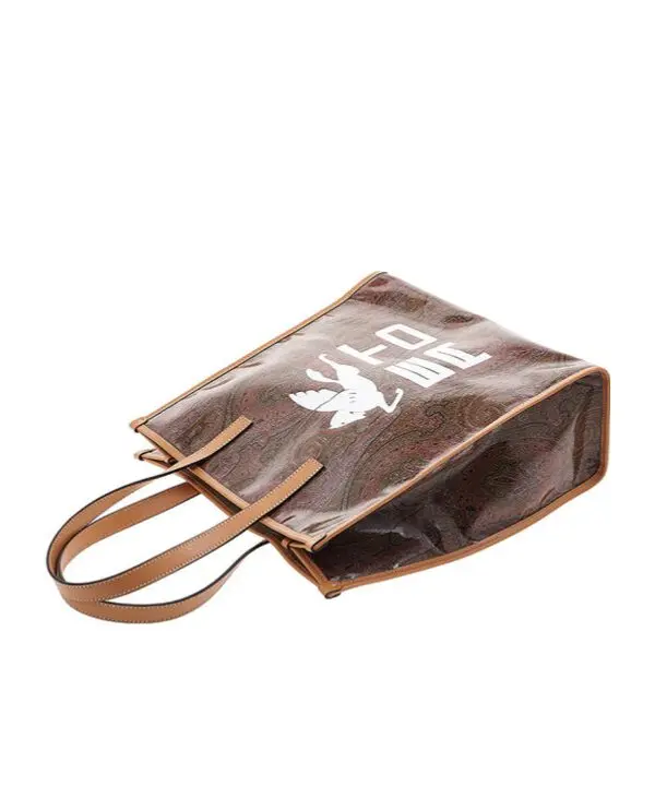 Etro Logo Print Tote Bag