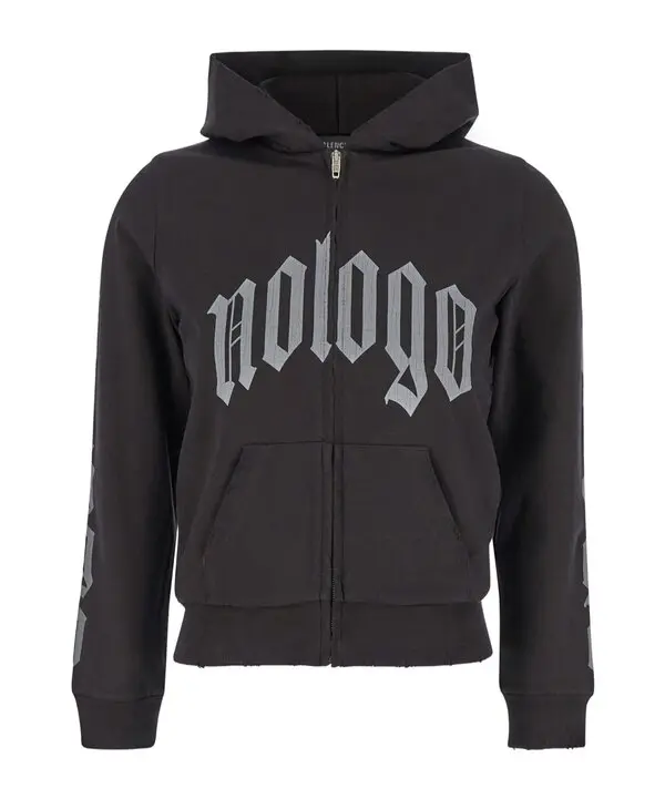 Balenciaga No Logo Zip-up Hoodie