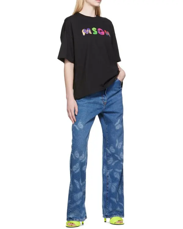 MSGM Logo Print T-shirt