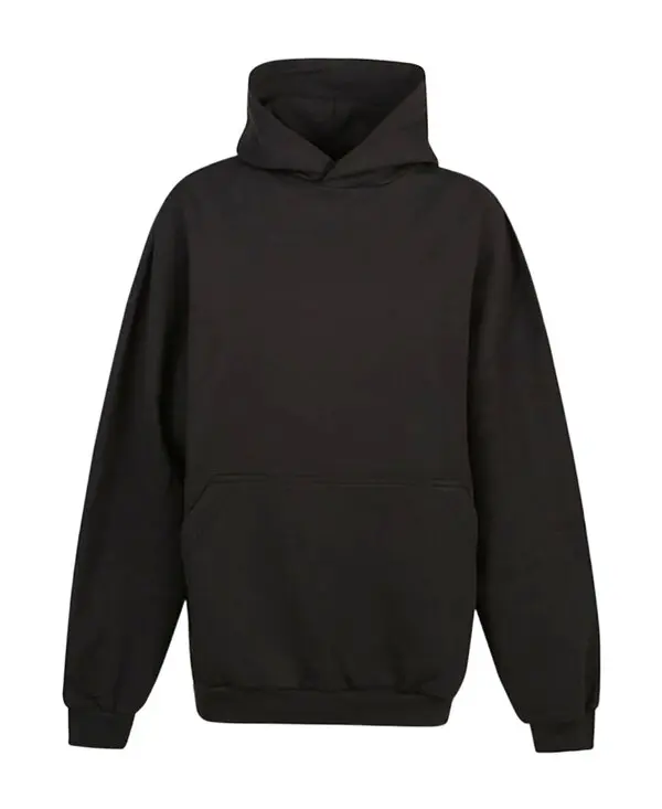 Balenciaga Long-sleeved Hooded Sweater - Black