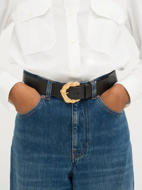 Chloé Flowers Buckled Belt
