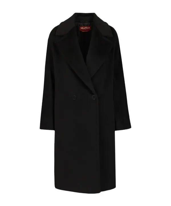 Max Mara Tokio Double Breasted Coat - Black