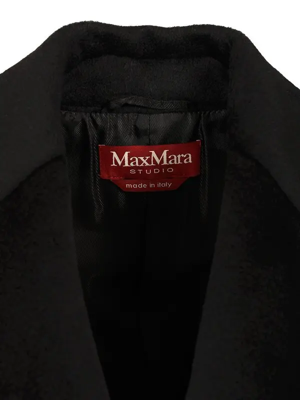 Max Mara Tokio Double Breasted Coat - Black