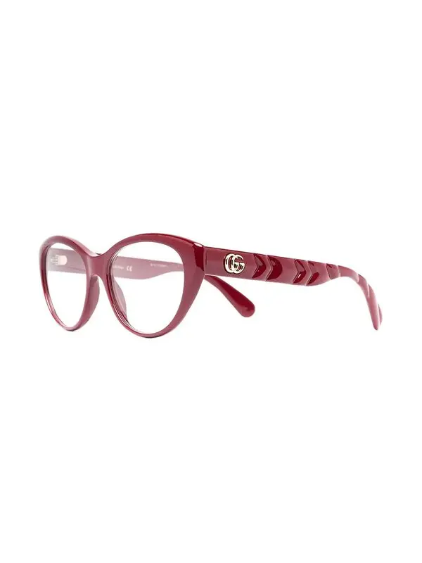 Gucci Cat-eye Frame Glasses - Red