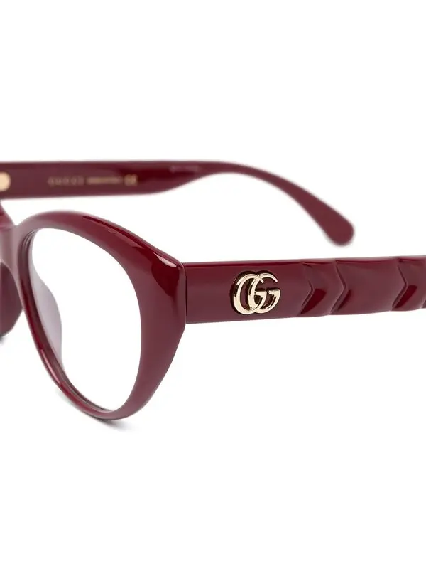 Gucci Cat-eye Frame Glasses - Red