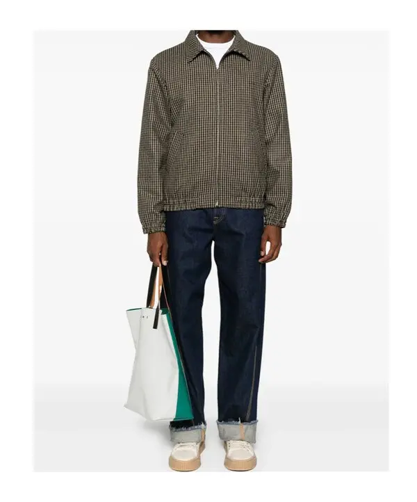 A.p.c. Gingham Check Zip-up Jacket