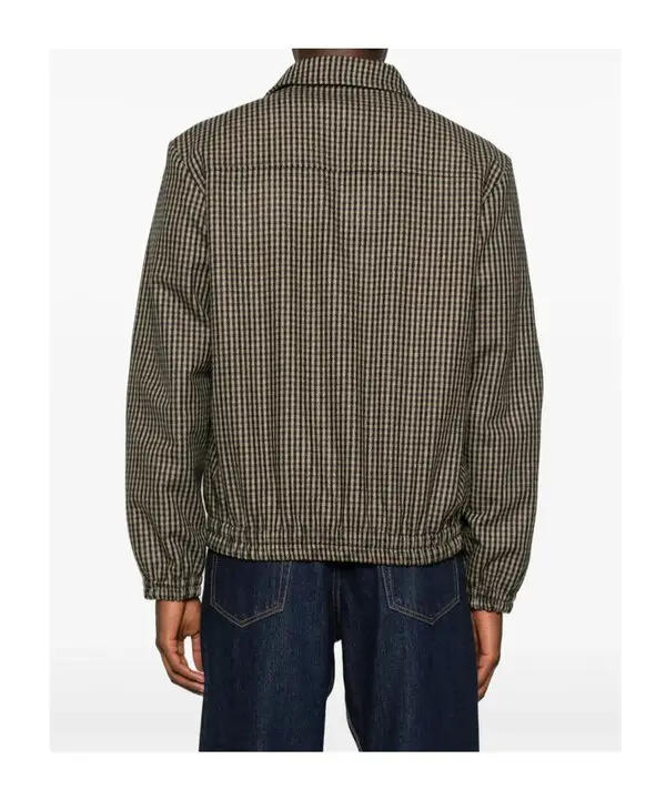 A.p.c. Gingham Check Zip-up Jacket