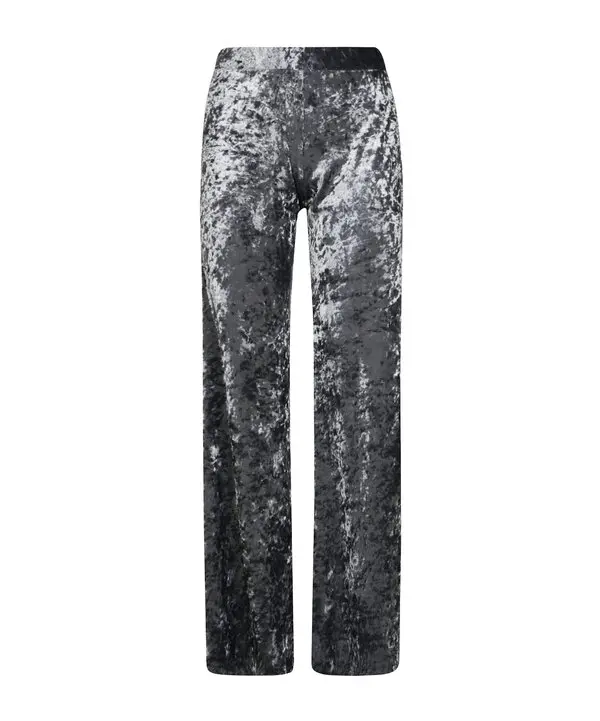 FORTE_FORTE Iridescent Velvet Pants - Black