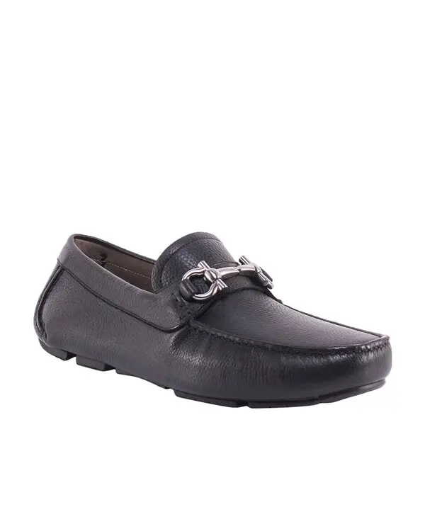 FERRAGAMO Gancini Loafers - Black