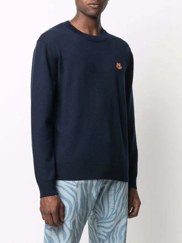 Kenzo Tiger Logo Patch Jumper