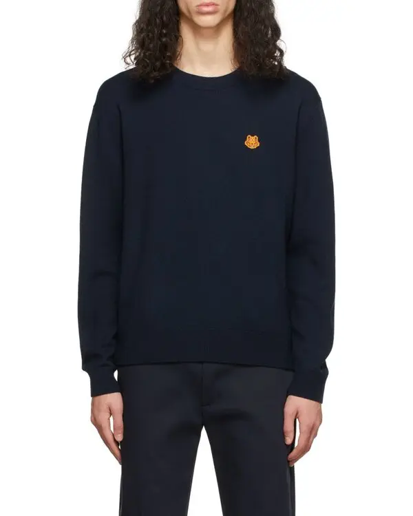 Kenzo Tiger Logo Patch Jumper