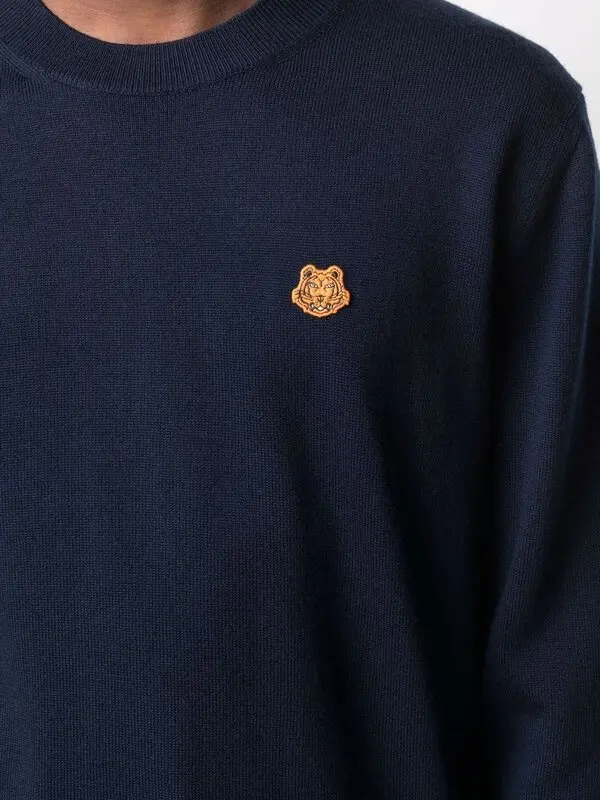 Kenzo Tiger Logo Patch Jumper