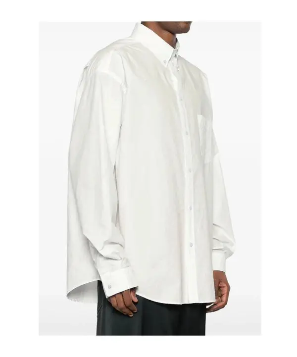 Balenciaga Bb Logo Printed Long-sleeved Shirt