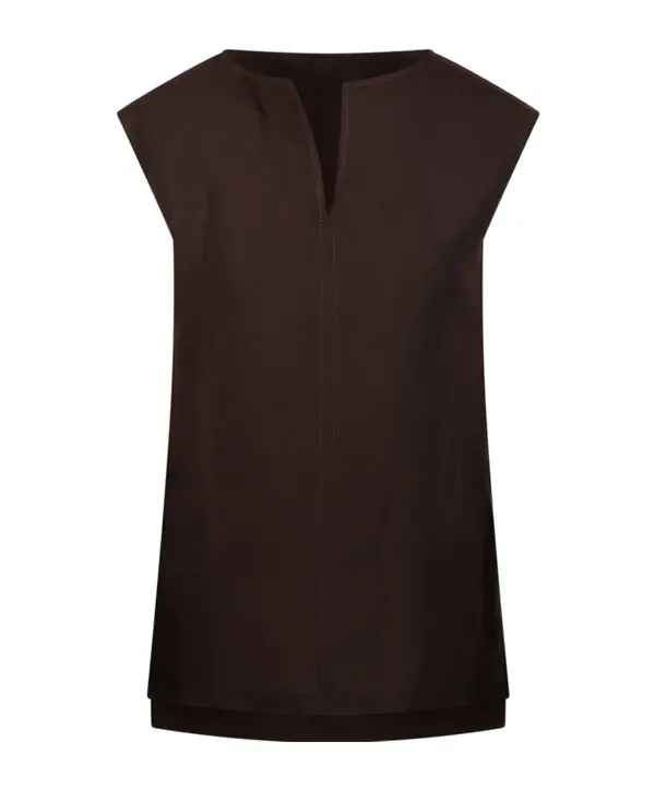 Max Mara Sleeveless V-neck Top - Black