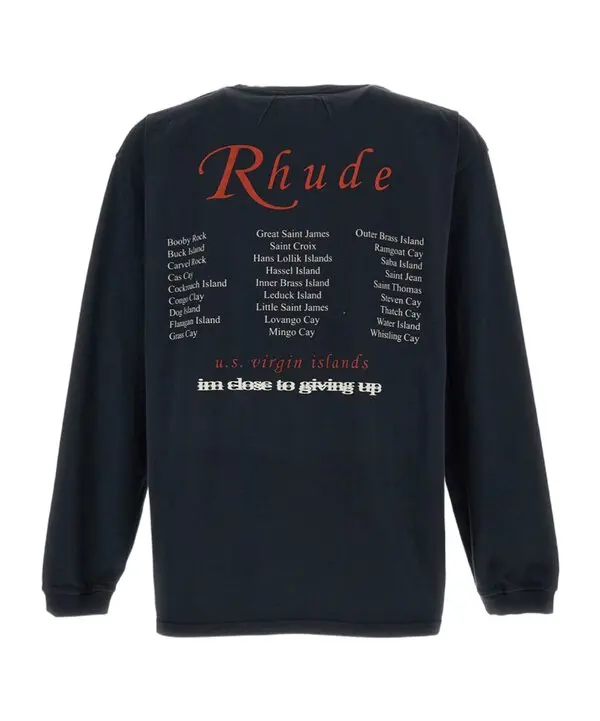 Rhude Logo Printed Long Sleeve T-shirt