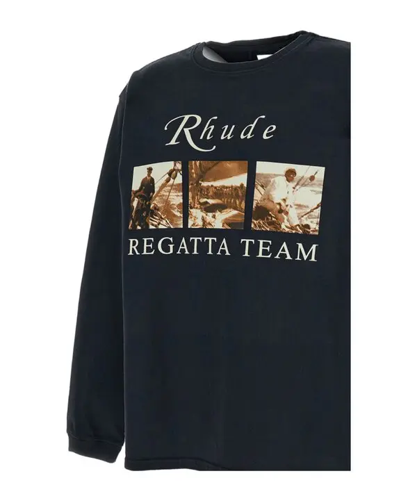 Rhude Logo Printed Long Sleeve T-shirt
