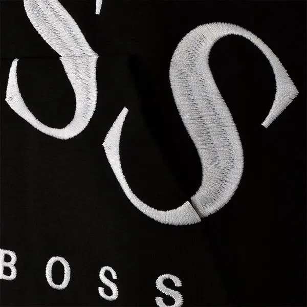 Hugo Boss Logo Hooded Sweater - Black