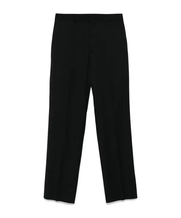Tagliatore Tailored Straight Leg Trousers - Black