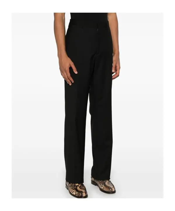 Tagliatore Tailored Straight Leg Trousers - Black