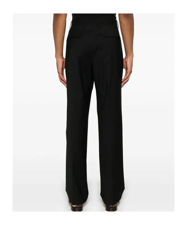 Tagliatore Tailored Straight Leg Trousers - Black