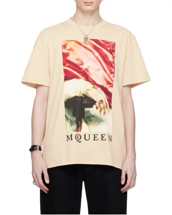 Alexander McQueen Graphic Printed Crewneck T-shirt