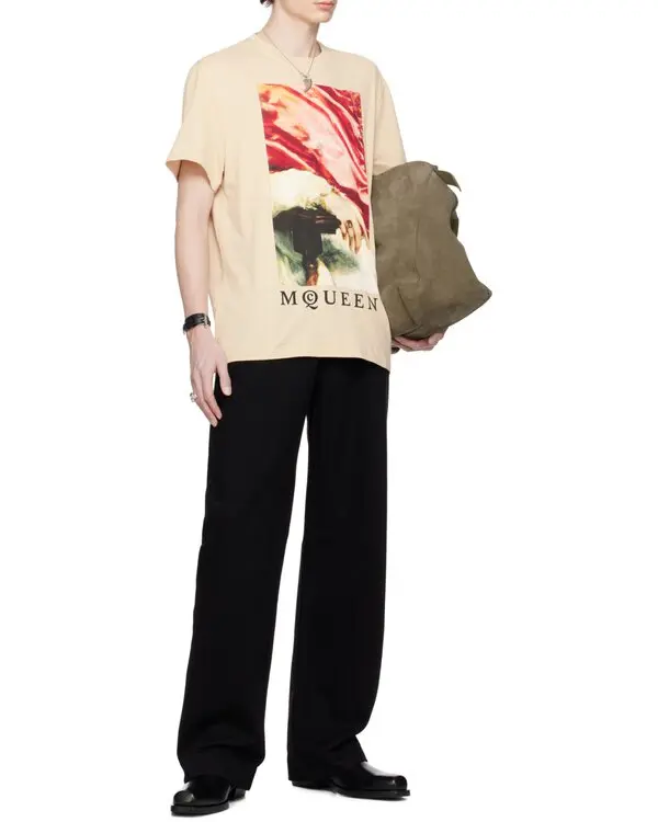 Alexander McQueen Graphic Printed Crewneck T-shirt