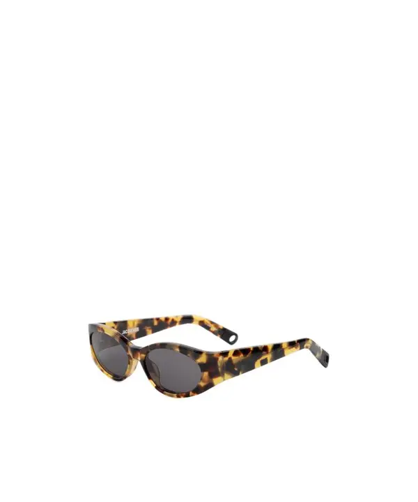 Jacquemus Oval Frame Sunglasses - Brown/havana