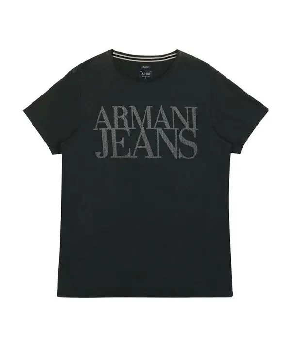 Emporio Armani Logo Details T-shirt - Black