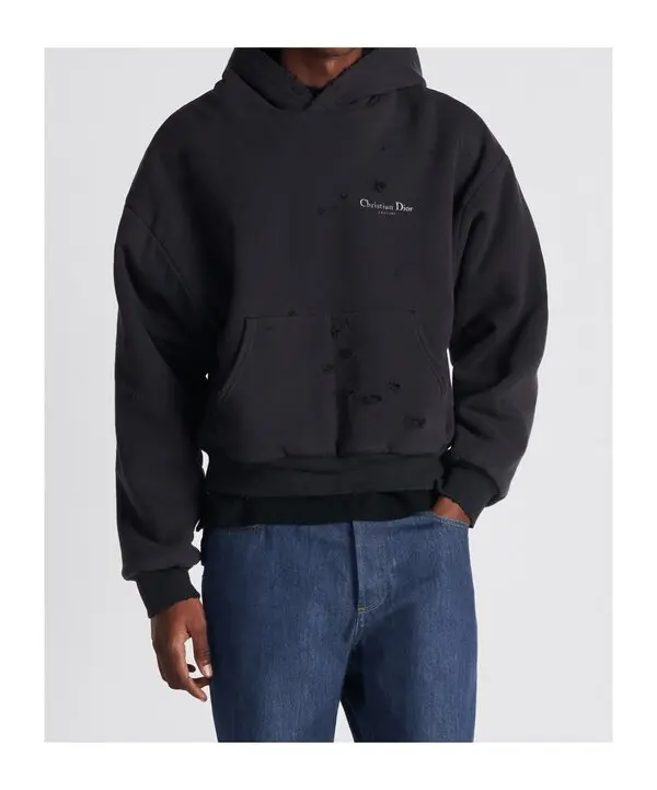 Dior Logo Detailed Long-sleeve Hoodie