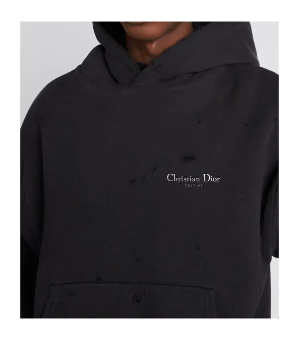 Dior Logo Detailed Long-sleeve Hoodie
