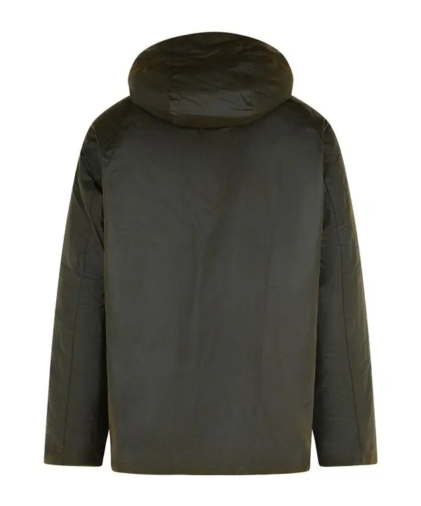 Barbour Waxed Cotton Jacket With Drawstring Hood