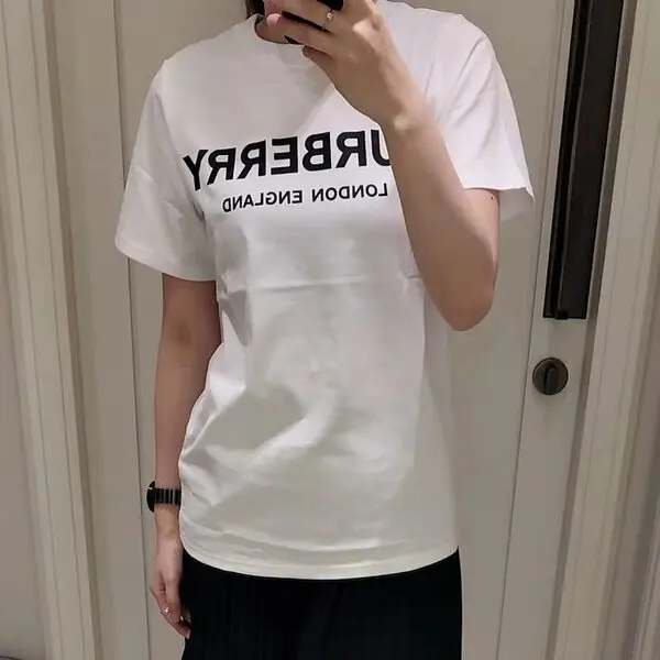 Burberry Logo Print Crewneck T-shirt
