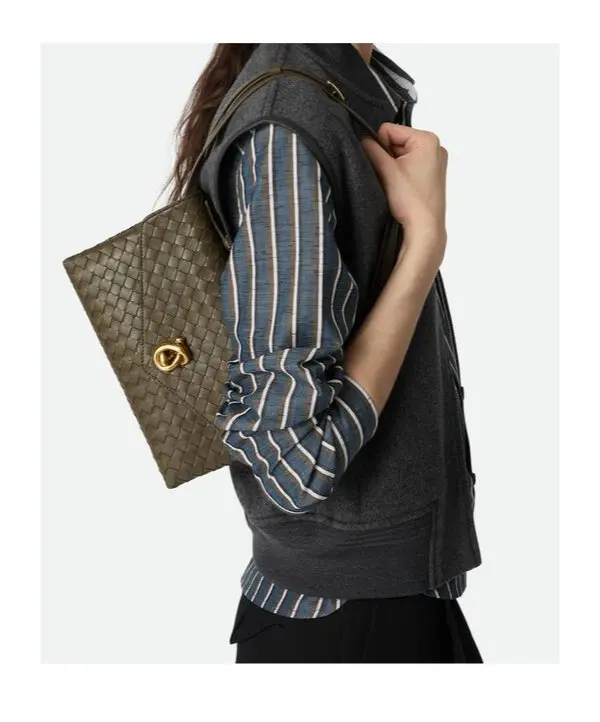 Bottega Veneta Knot Lock Bag - Green