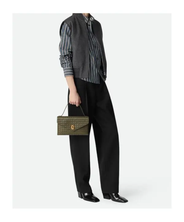 Bottega Veneta Knot Lock Bag - Green