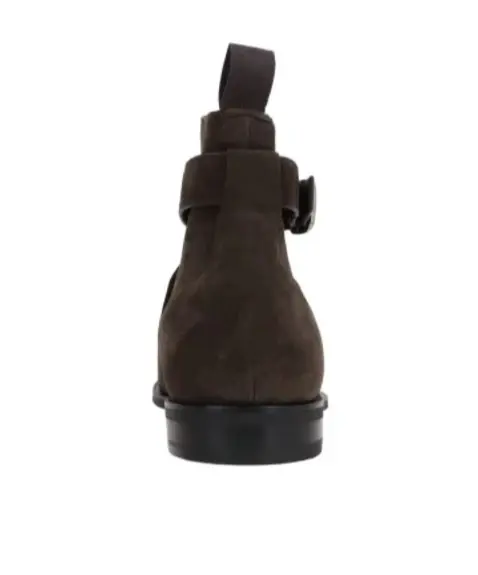 Church's Almond Toe Ankle Boots With Side Strap And Buckle