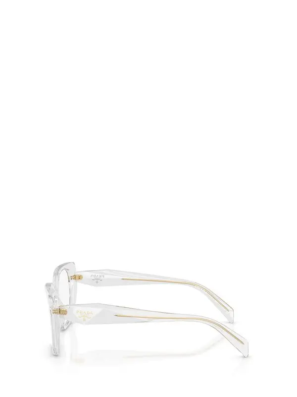 Prada Cat Eye Frame Eyeglasses - Transparent Gray